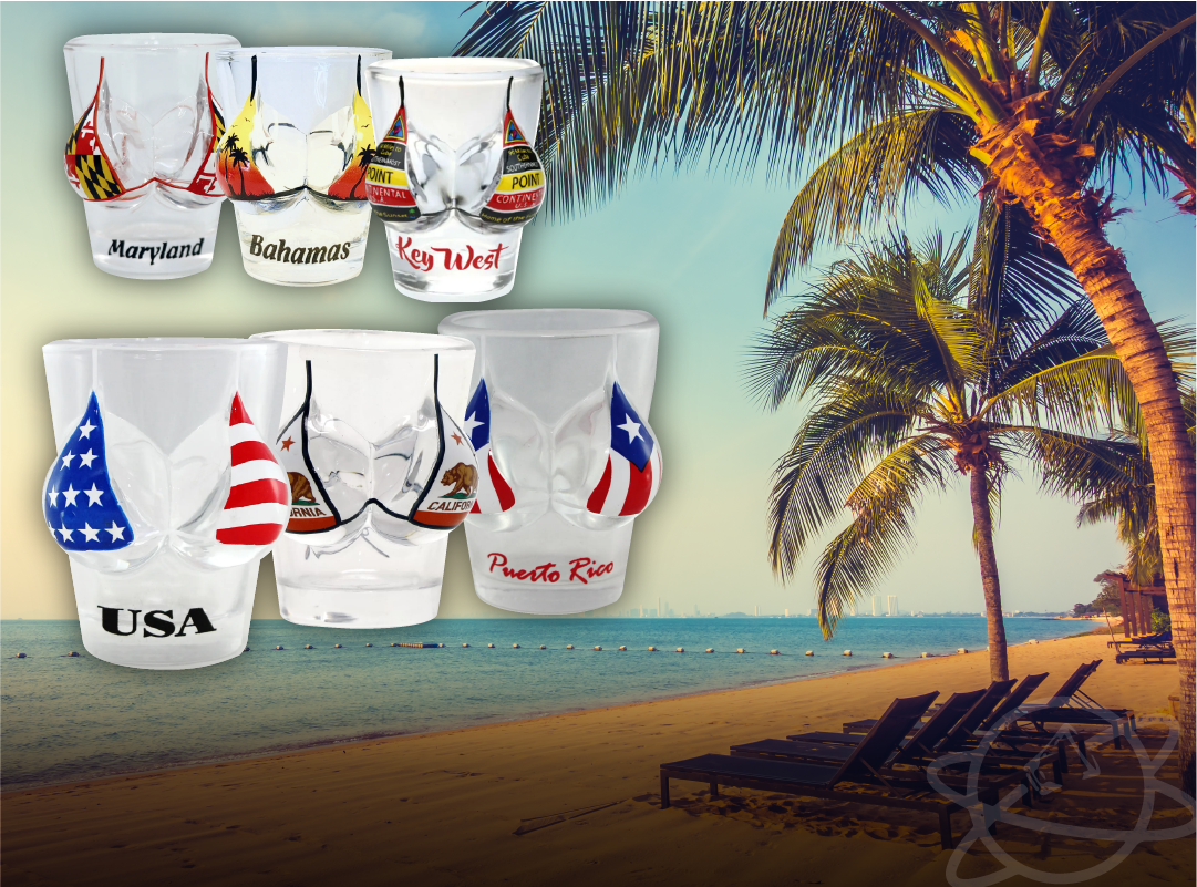 Bikini Bust 3D Shot Glass Collection – World By Shotglass
