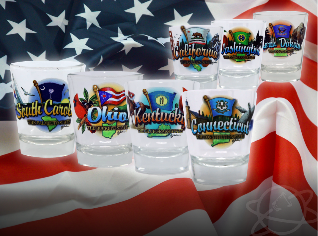 State Elements Shot Glass Collection – World By Shotglass